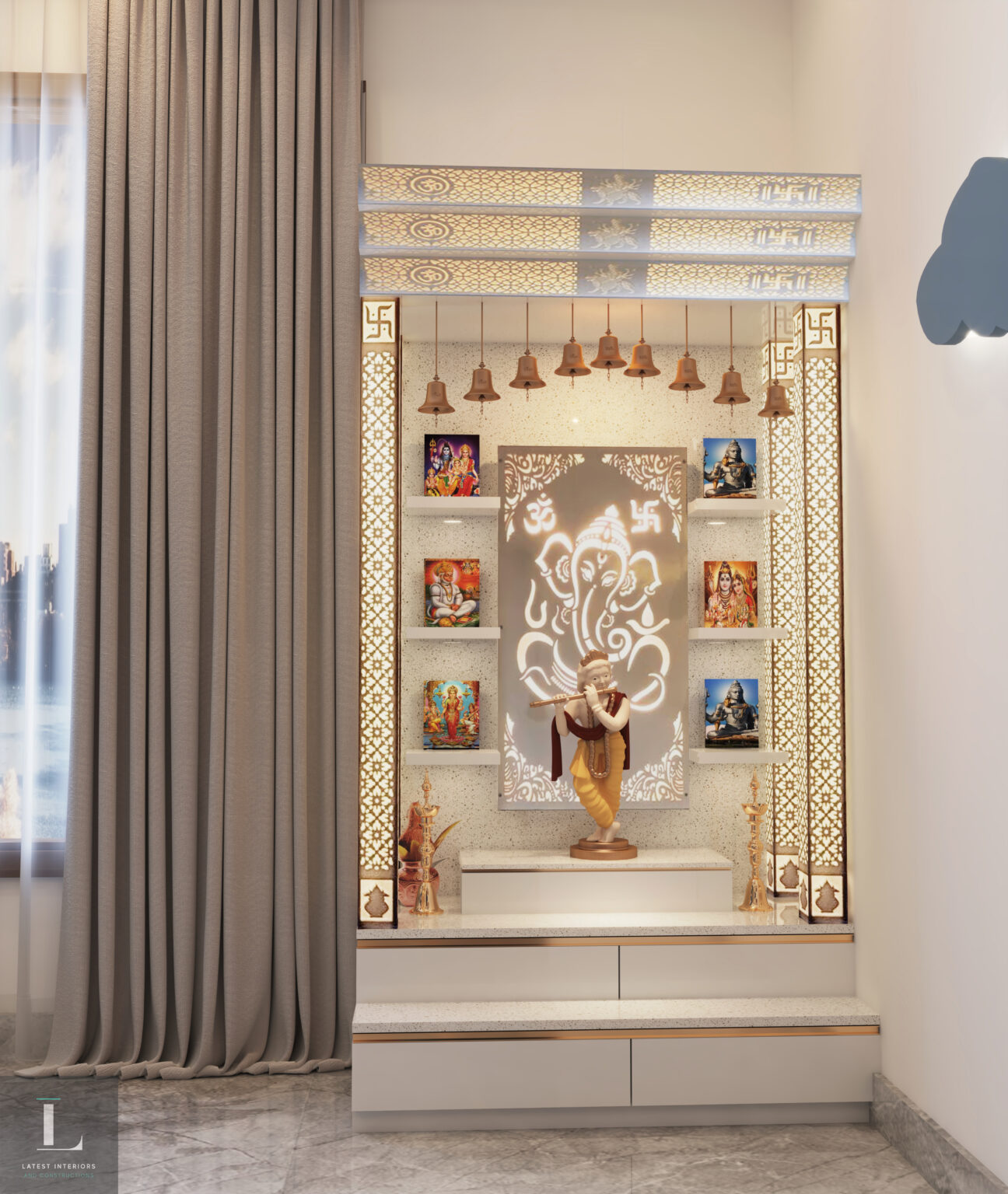 Stunning Mandir Interior Design for Home | Latest Interiors